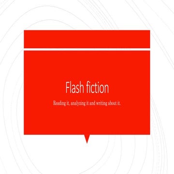 Flash Fiction | PPTX