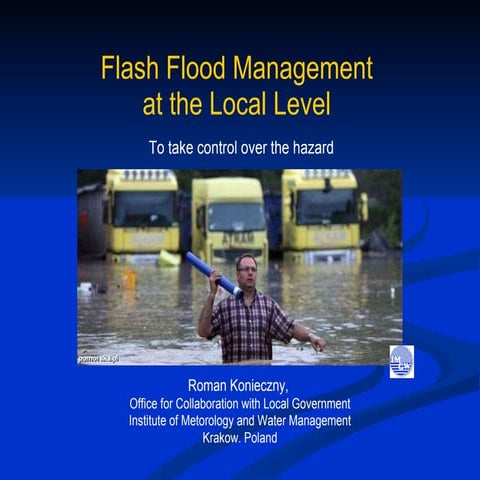 Flash Flood Management at the Local Level | PPT