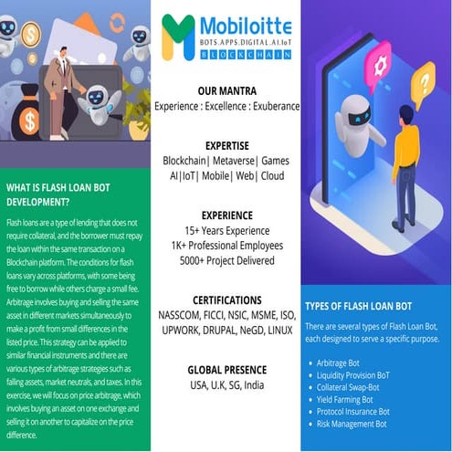 Flash Loan Bot Development Solutions | PDF