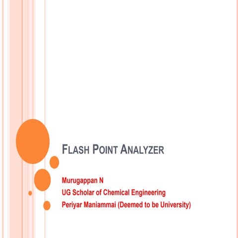 Flash point analyzer | PPTX