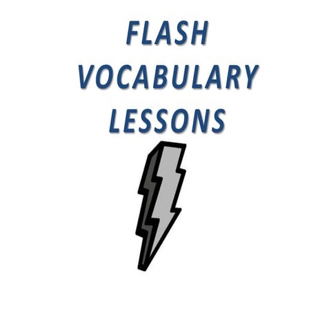 Flash vocabulary lessons | PPT