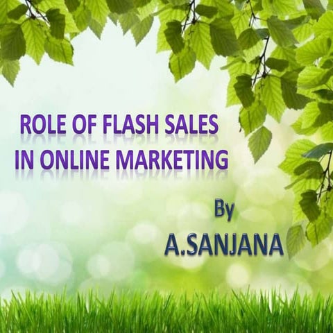 Flash Sales | PPT