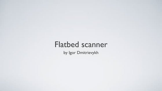 Scanner flatbed | PPTX