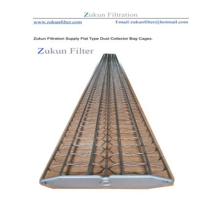 Flat filter bag cage with special rings Zukun Filtration | PDF