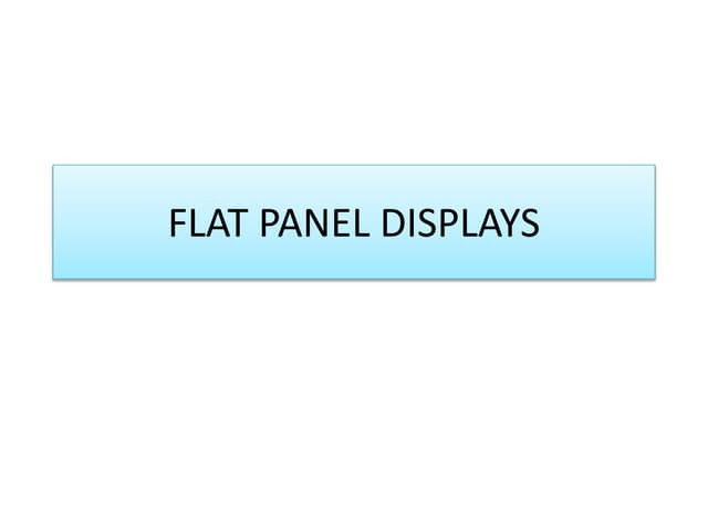 Plasma display | PPTX