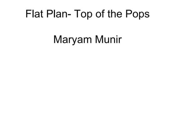 Flat plan template | PPT