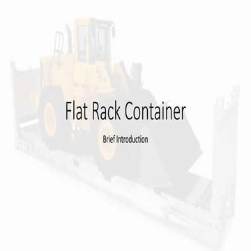 Flat rack container ppt | PPT