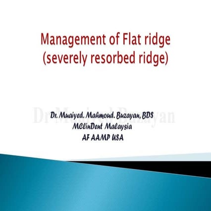Flat ridge management | PPTX