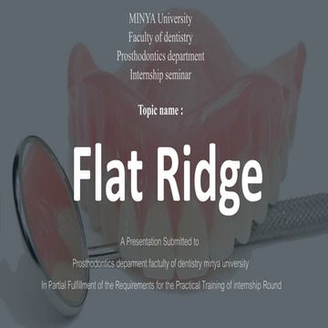 Flat ridge seminar | PPSX