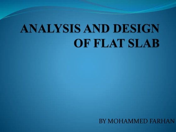DESIGN OF FLAT SLABS | PDF
