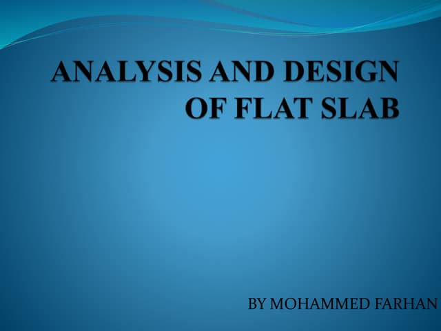 DESIGN OF FLAT SLABS | PDF