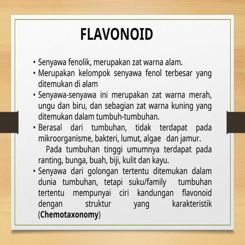 Flavonoid kimia bahan alam pendidikan kimia | PPT