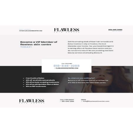Become a VIP Member of Flawless Skin Center | PDF