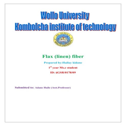 Flax fiber | PDF