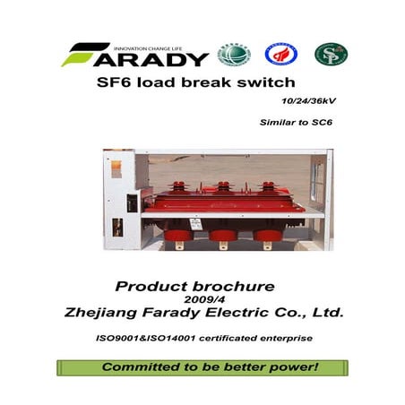 RLS type indoor SF6 load break switch(Disconnector) | PDF