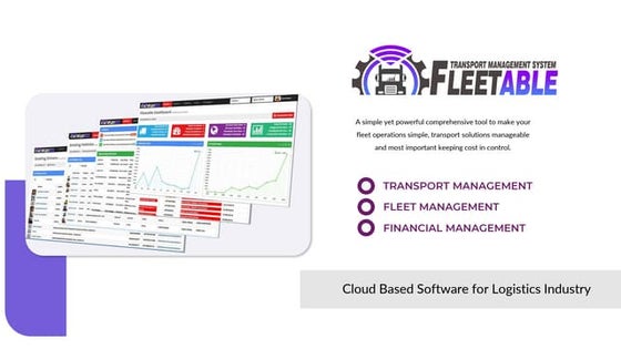 Fleataable ( Fleet & Transport Management Software ) | PDF