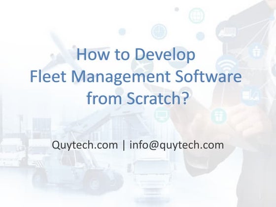 Enhance routine fleet operations with fleet management software | PPT