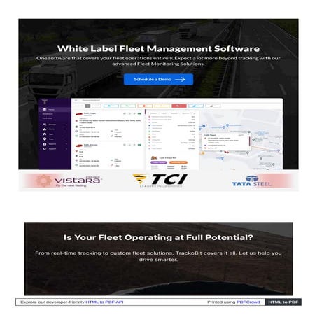 Fleet Management Software | Track Live Location & Routes | PDF