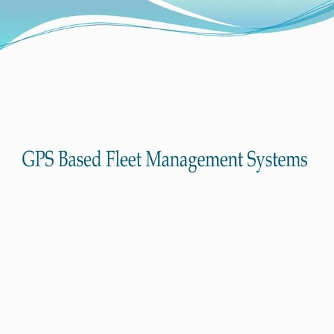 Introduction to Bus fleet management system implementation | PPTX
