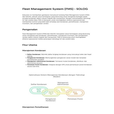 Definisi dan Fitur Fleet Management System (FMS) | PDF