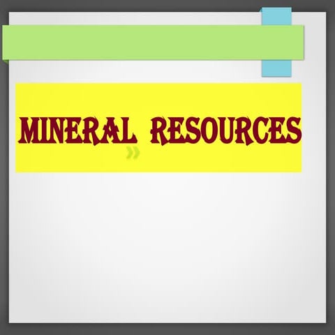 Comprehensive Overview of Mineral Resources: Uses, Extraction, and ...