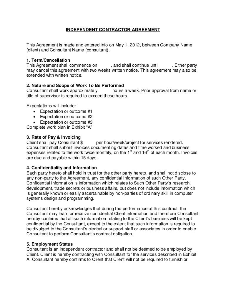 Flevy.com - Sample Consulting Contract