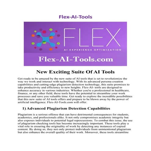 Flex-AI-Tools | PDF