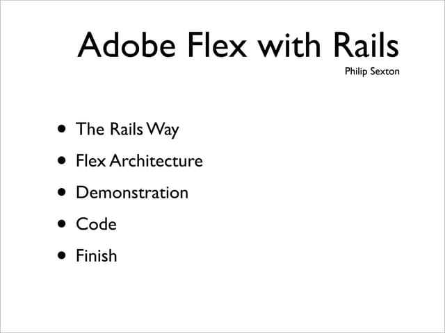 Flex Rails Pres Ppt