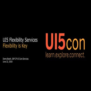 UI5Con - Flex Demo Booth | PPTX