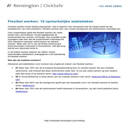Flexibel werken 15 opmerkelijke statistieken | PDF