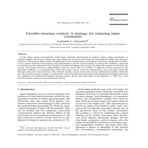 Improving Performance Using Cascade Control And A Smith Predictor Pdf