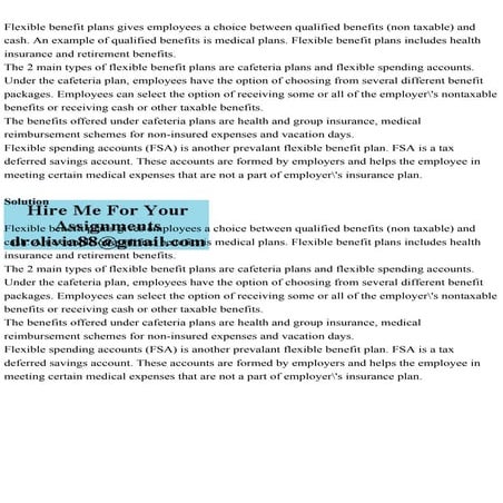 IRS Section 125: Cafeteria Plans Smart Benefits, Smarter Savings | PDF