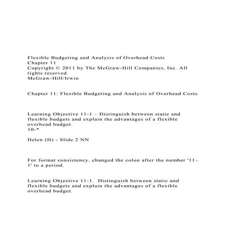 Flexible Budgeting and Analysis of Overhead CostsChapt.docx