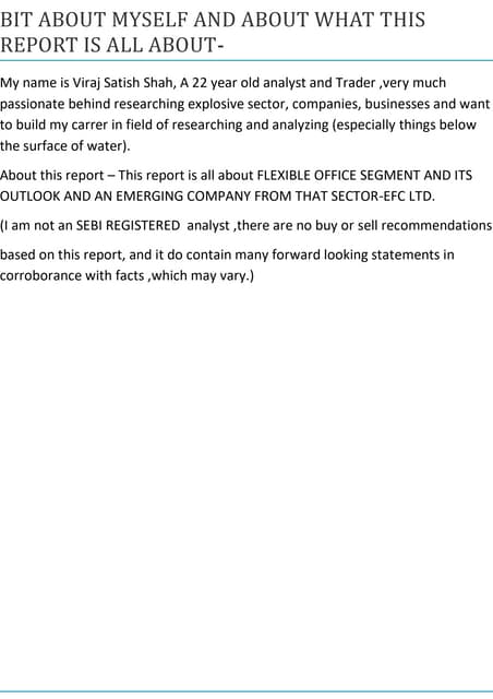 Flexible Office Market Report | PPT