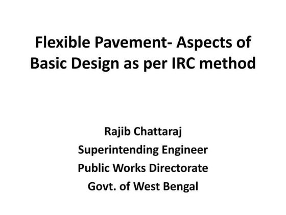 Analysis of Flexible Pavement Using IIT PAVE software | PPTX