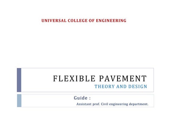 Analysis of Flexible Pavement Using IIT PAVE software | PPTX