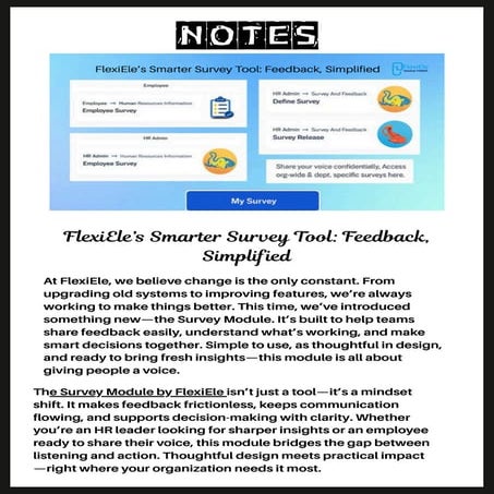 FlexiEle’s Smarter Survey Tool: Feedback, Simplified | PDF