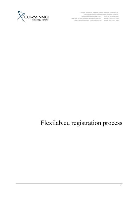 Brief instruction registration OntoHR | PDF