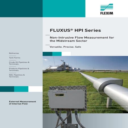 Flexim Fluxus Ultrasonic Flow Meters - Flow Measurement In The ...