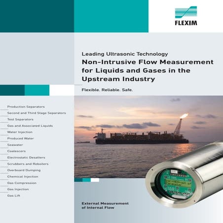 Flexim Fluxus Ultrasonic Flow Meters - Flow measurement Of Oil & Gas ...
