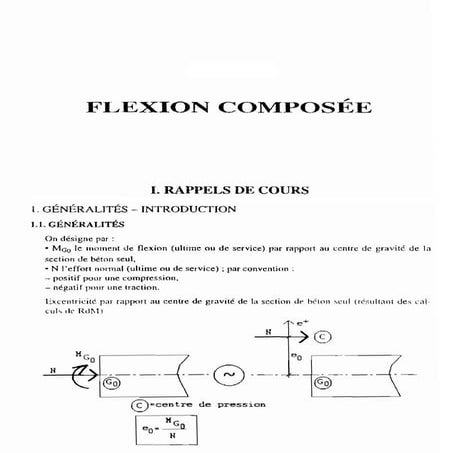 Flexion composée résumés et exercices résolus | PDF