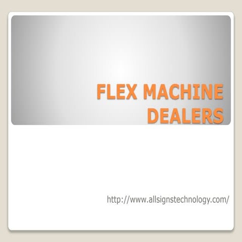 Flex machine dealers allsignstechnologies | PPTX | Household Supplies ...