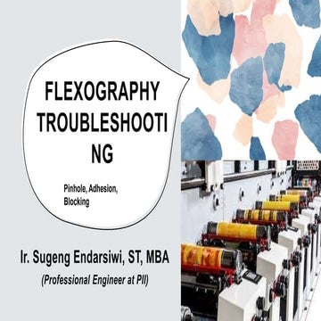 Flexo Trouble Shooting | PPTX