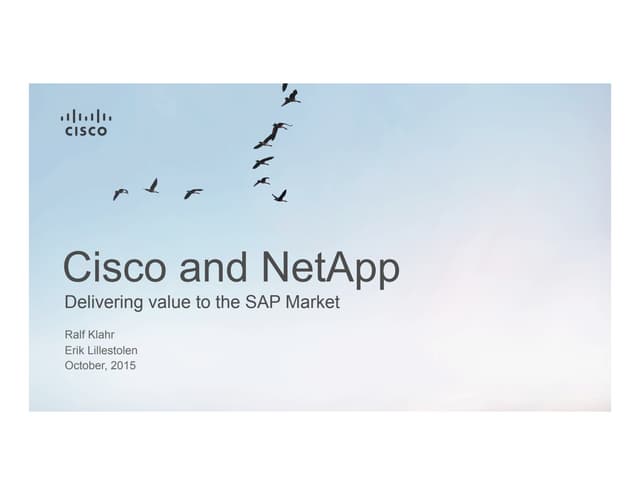 Flexpod With Sap Hana And Sap Applications Ppt