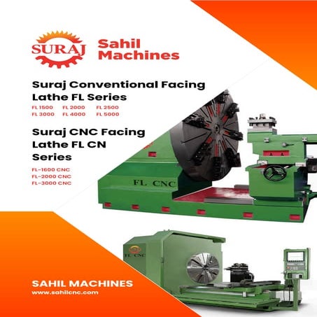 Precision Redefined: Suraj CNC FL Series & Conventional Facing Lathes ...