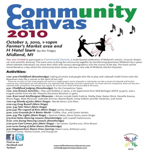 Community Canvas Poster - White | PDF