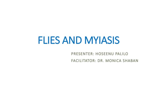 Glossina - tsetse fly | PPTX