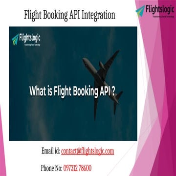 Open Flight API | Flight Booking API Provider | APIs Flight | PPTX
