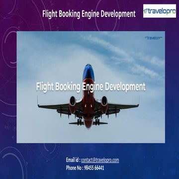 Flight Booking Engine Development | Flight Booking API | PPTX