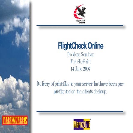 FlightCheck Online - Do More 2007 - Eng | PPT